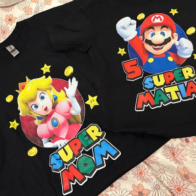Personalized Super Mario Shirt, Birthday Boy T-shirt, Birthday Gift ...