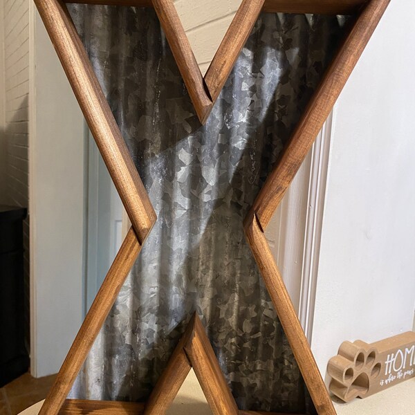 Large Metal Letters, 3D Rustic, Chunky Thick Metal Initials, Stained or ...