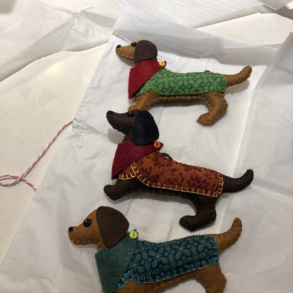 Poodle Felt Ornament Sewing Pattern, Felt Dog PDF Pattern, Digital ...