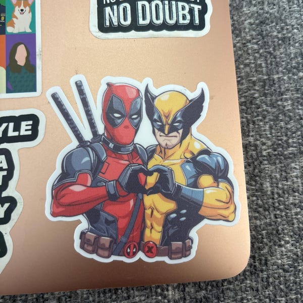 Deadpool and Wolverine Waterproof Sticker. - Etsy
