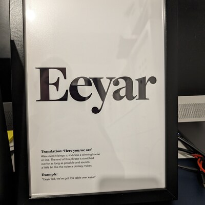 Be Reyt Description Print Yorkshire Slang Print Yorkshire Dialect Print ...