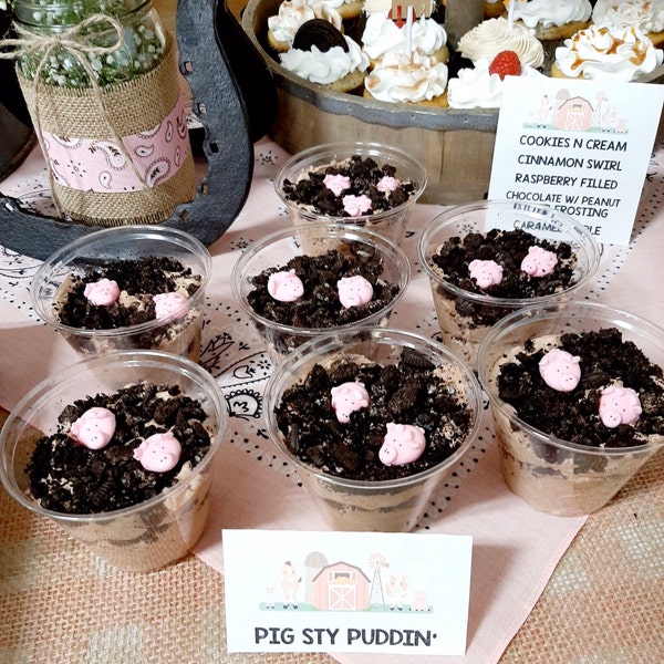 1 Dozen Royal Icing Pigs | 1 Inch | 12 Pieces | Edible Cake Decorations ...