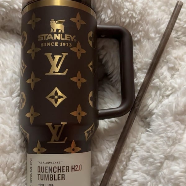 Stanley Chocolate Gold 40 Oz Authentic Quencher Custom Engraved Brown ...