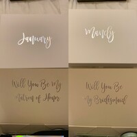 Any Text Personalised Gift Box Personalized Wedding Gift - Etsy