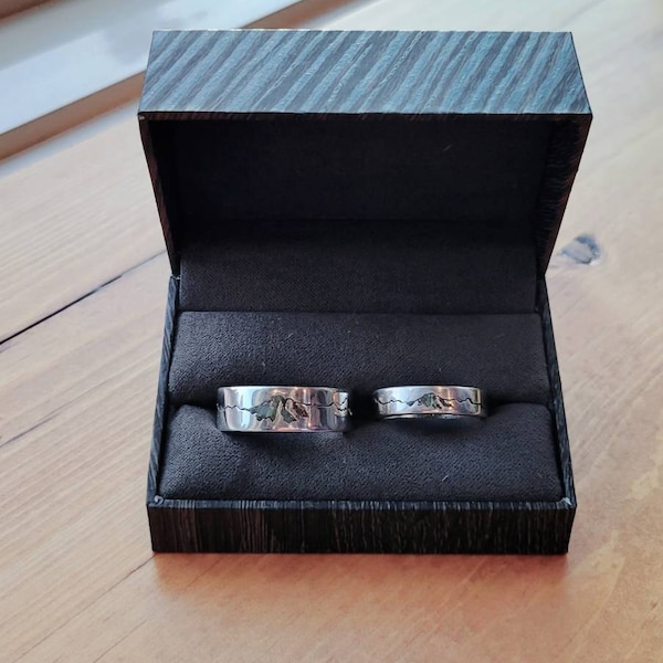 Mount Fuji Summit Ring | Mount Fugaku Ring | Fuji Wedding Ring | Mt ...