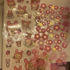 A213 Daiso Rilakkuma Sticker Sheet - Etsy