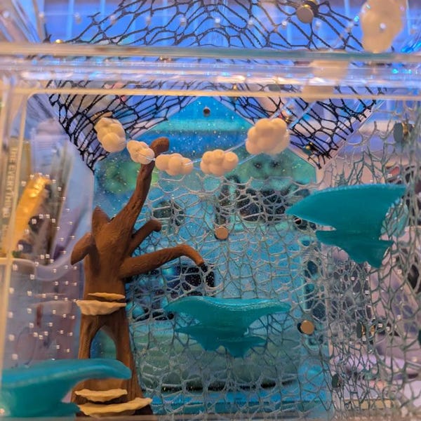 3D Printed UFO Spaceship Hide/decor Jumping Spider, Small Enclosure - Etsy