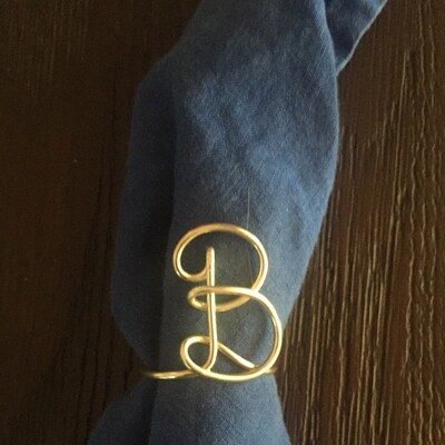 Napkin Rings, Personalized Napkin Rings, Initial Napkin Rings, Party ...