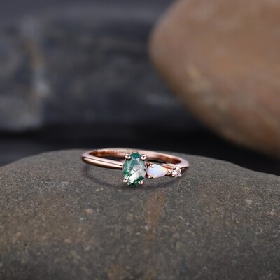 Watermelon Tourmaline Ring Personalized Custom Gift - Etsy