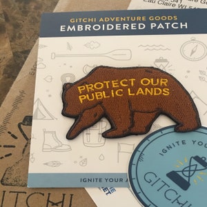 Protect Our Public Lands Grizzly Bear Patch, 3 Iron-on Patch - Etsy
