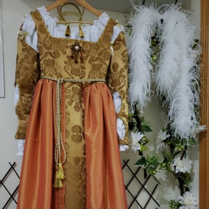 Italian renaissance gown late XV century. Ren faire costume | Etsy