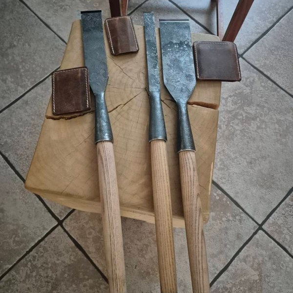 2-piece Hand Forged Sloyd Knife Set, 52100 Steel Blades, Ergonomic Ash ...