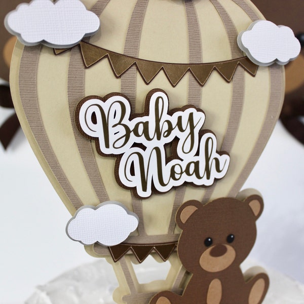 Hot Air Balloon Cake Topper SVG Cut File - Hot Air Balloon SVG ...