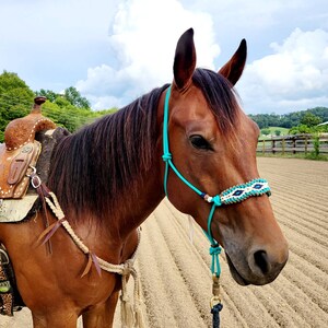 Knotted Soft Indian Hackamore Bitless Riding Attachment | Etsy