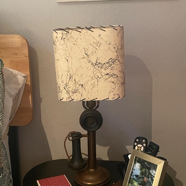 Mid Century Vintage Style 2 Tier Fiberglass Lamp Shade Modern Atomic ...