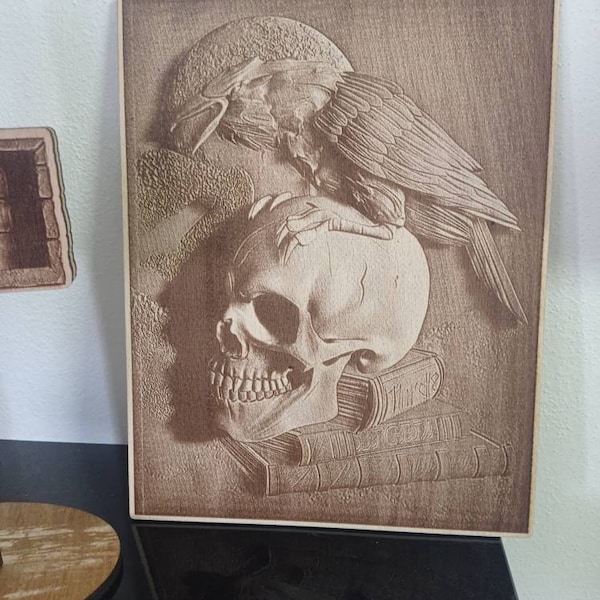 Digital Design File Masonic Skull Glowforge Laser Ready Engrave SVG 10 ...