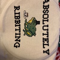 Absolutely Ribbiting Cross Stitch Pattern - Etsy UK