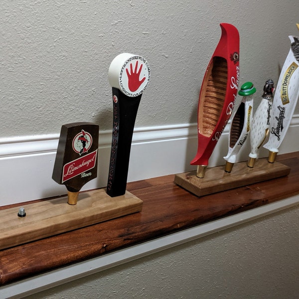 Handmade 6 Tap Handle Stand Base Display Holder Radiata Pine Wood High ...