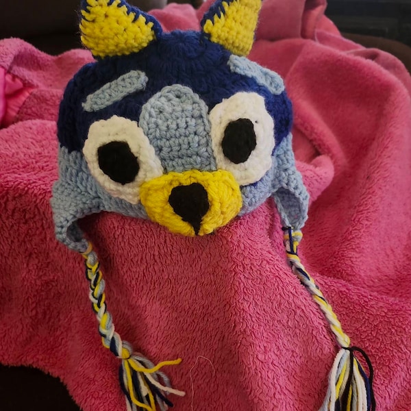 Crochet Bluey Character Hat - Etsy