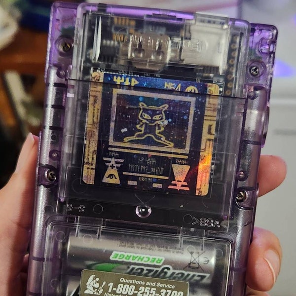 Ancient Mew GBA Holographic Label Laminated Replacement Label for Game ...