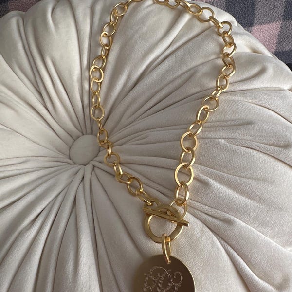 Bracelet, 12K Gold Overlay, Steel Chain, Lord's Prayer Disc, Christian ...