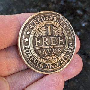 ULTIMATE LUCKY Coin, Pure Brass Coin, 3mm Thick , 40 Mm Wide. - Etsy