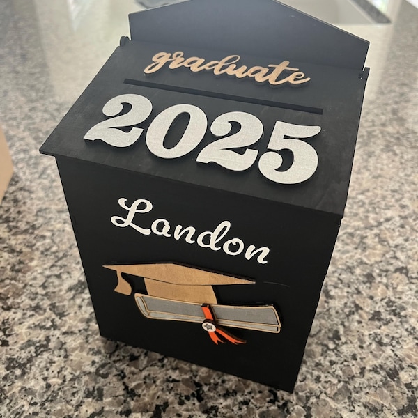 Personalized Graduation Card Box 2025: Keepsake Gift- Bigger Option ...