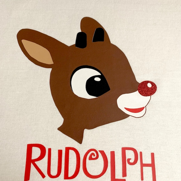 Rudolph Red Nose Reindeer Svg Png Jpeg Dxf Pdf Christmas Ornament - Etsy