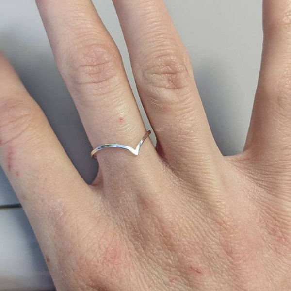 Pointy Ring - Recycled Sterling Silver Ring - Etsy