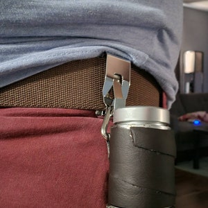 The Secure Belt Clip Lightsaber D-ring Clip silver or Black - Etsy