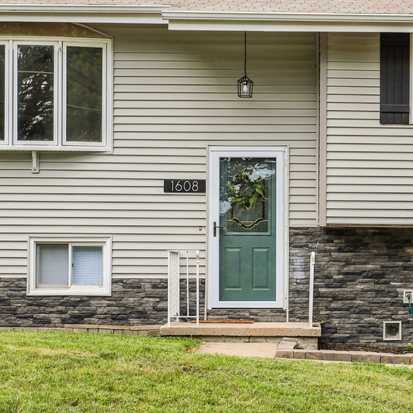 Modern House Numbers Available in Vertical and Horizontal Directions ...