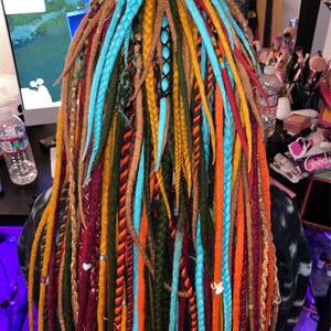 Wool Double Ended Single Ended Dreadlocks Fox Ombre Orange on - Etsy