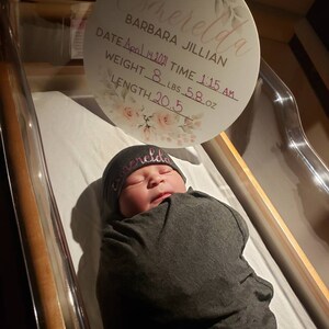 Baby Birth Stat Plaque Personalized Birth Announcement Sign Printed ...