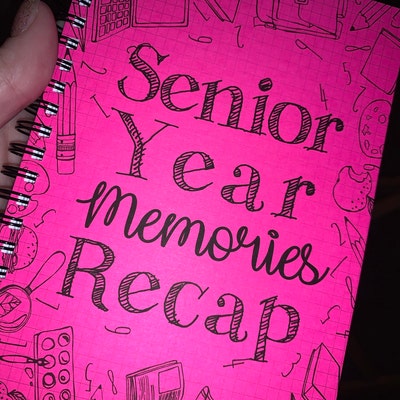 Senior Year Memories Recap 5 X 7 Journal - Etsy
