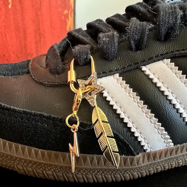 Shoe Charms, Shoe Lace Charms, Gold Charms, Charms for Shoes, Shoelace ...