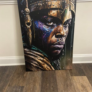 Golden Samurai Wall Art Golden Samurai Painting Samurai Wall Art for ...