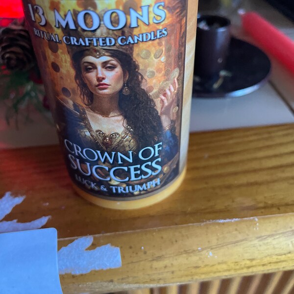 Crown of Success Candle Small Pillar, Spell Candle for Bringing Success ...