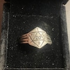 D20 Ring - Adjustable - Handcrafted by Doctor Gus - Natural Twenty Dice ...