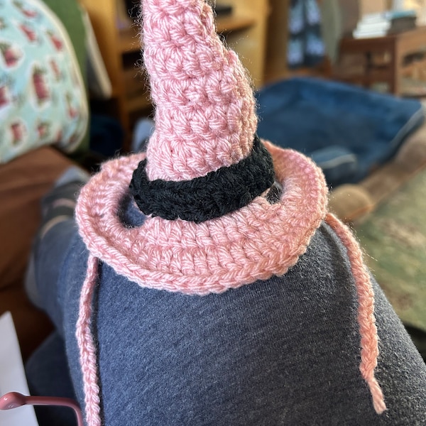 Crochet Pattern: Witch Hat for Cats, PDF Instructions for Cat Witch Hat ...