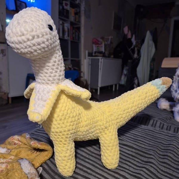 Bananasaurus Dinosaur NO SEW Crochet Pattern - Etsy