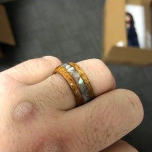 Mens wood wedding ring Marine Ply ring engineered wood ring | Etsy