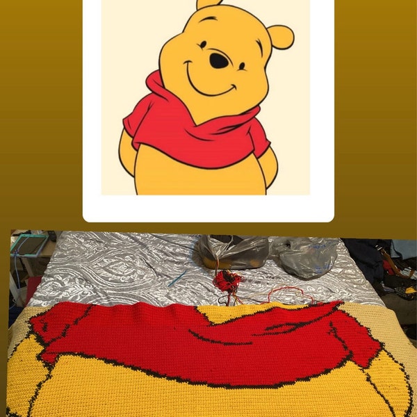 Pikachu Crochet Graph and Written Pattern SC Graphghan - Etsy