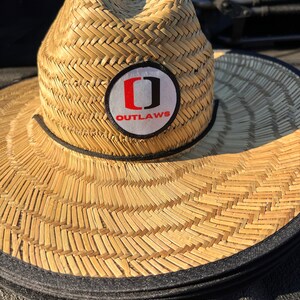 Custom Straw Hat With Leather Patch Logo Personalized - Etsy