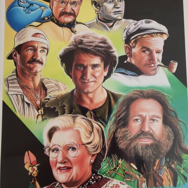 Robin Williams Tribute Art Print - Etsy