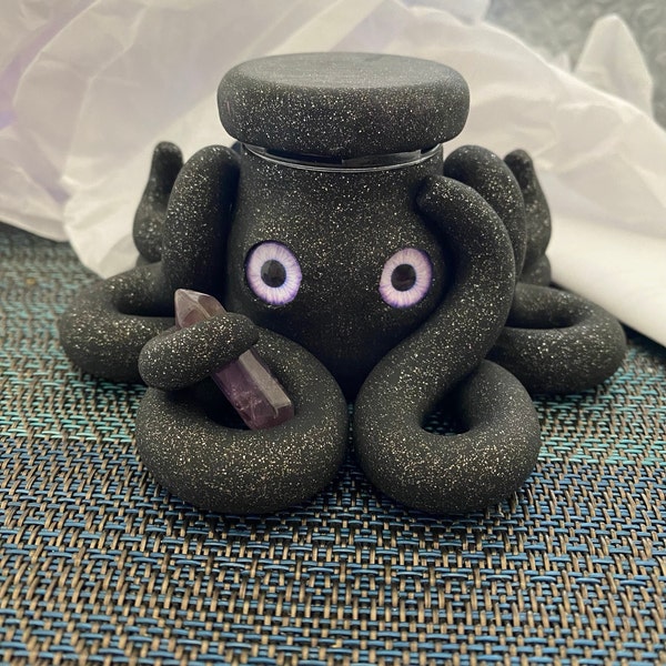 Octopus Jar With Your Choice of Crystal(2oz) - Etsy