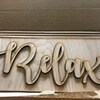 Wood Sign "relax" Wall Art up to 42" Wide - Etsy