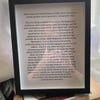 Custom Text Print, Custom Speech Photo Frame, Personalized Eulogy ...