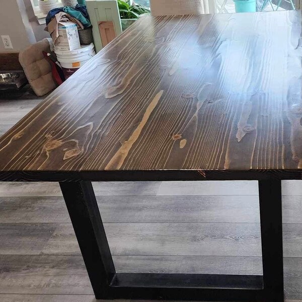 The Wynn Modern Farmhouse Table, Custom Farmhouse Table, Modern Farm ...