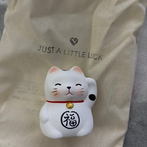 Ceramic Lucky Cat Set Lucky Cats for Luck, Happiness, Wealth and ...
