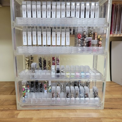 Bead Storage Solutions: Bead Pavilion Shelf for Round Tube-vials ...